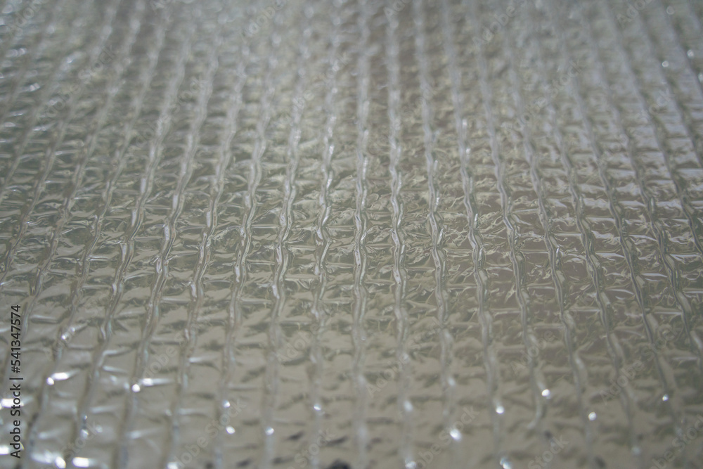 Close up Silver foil insulation texture background. Silver insulation ...