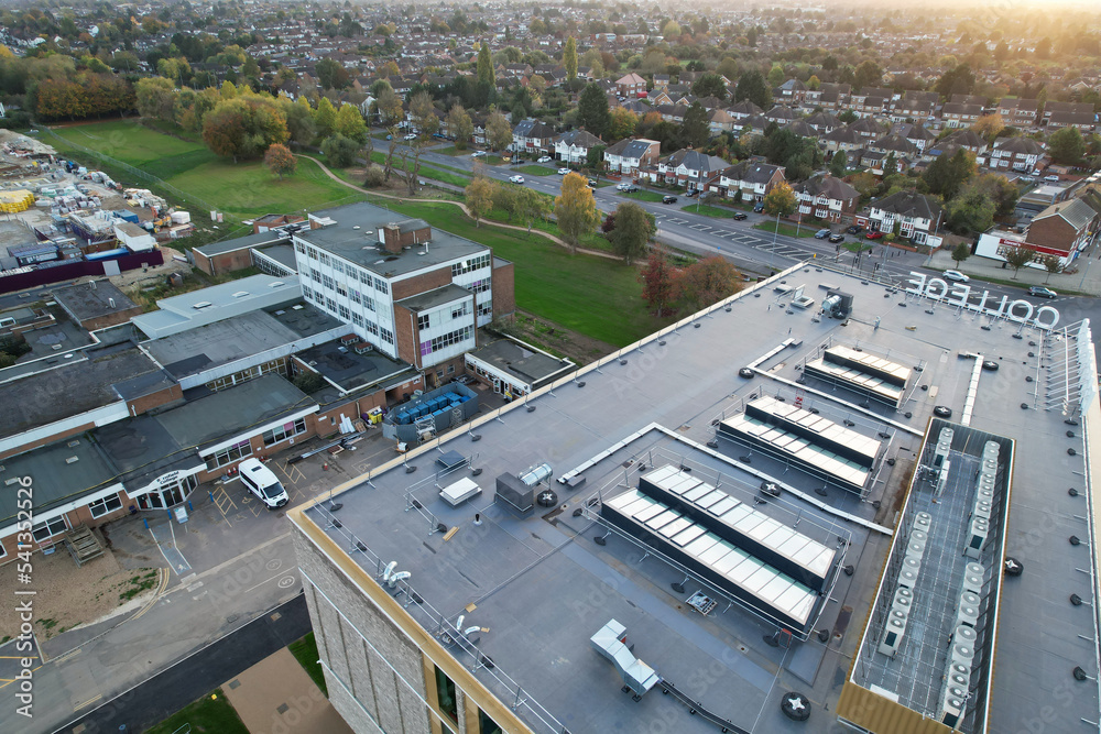 Editorial Footage of Barnfield College for Higher Education at Barton ...