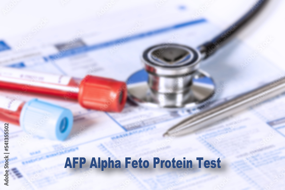 AFP Alpha Feto Protein Test Testing Medical Concept. Checkup list ...