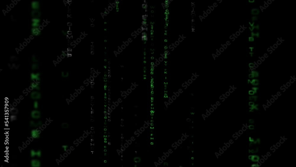 Source codes cyberspace background animation stock footage Animation software matrix with 3D ...