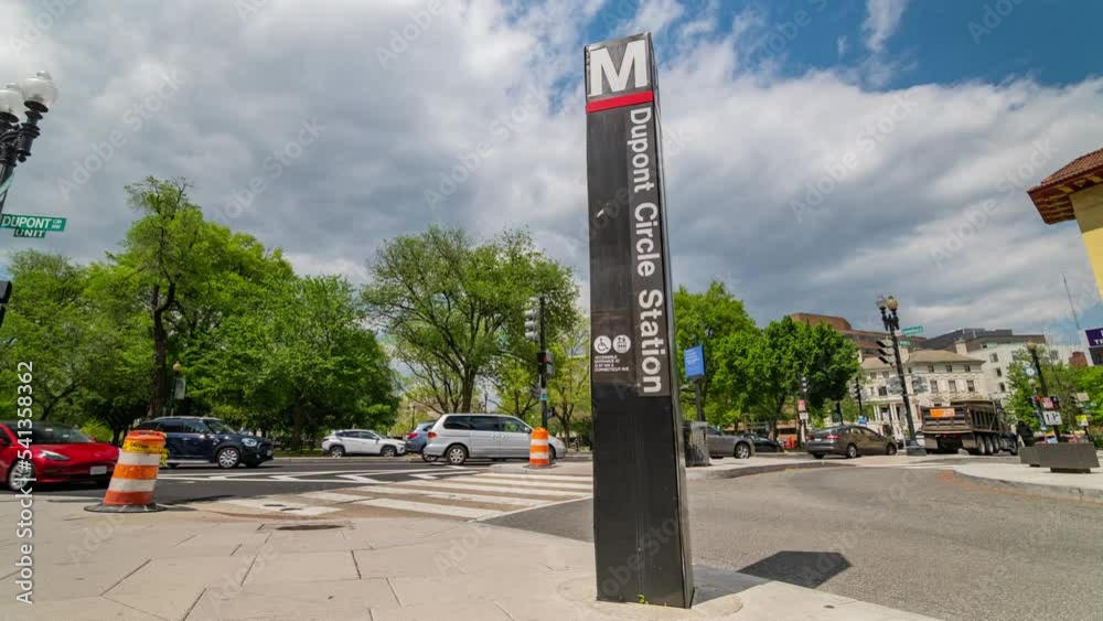 DC Metro Sign Stock-Video | Adobe Stock