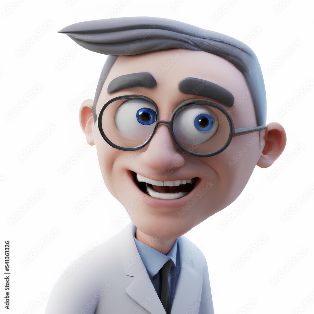 a 3d character doctor, 3d asset character, 3d render doctor, 3d doctor ...