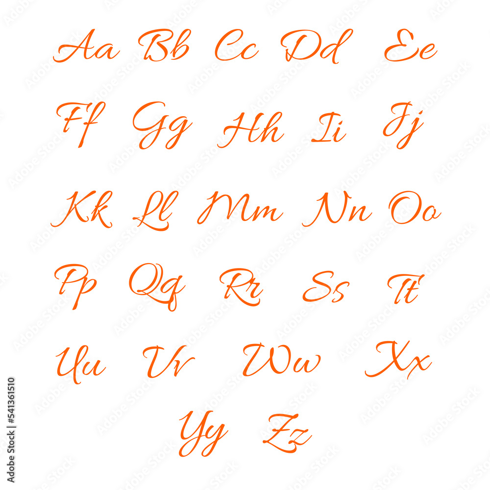 Hand drawn small and capital Alphabets useful nursery and primary ...