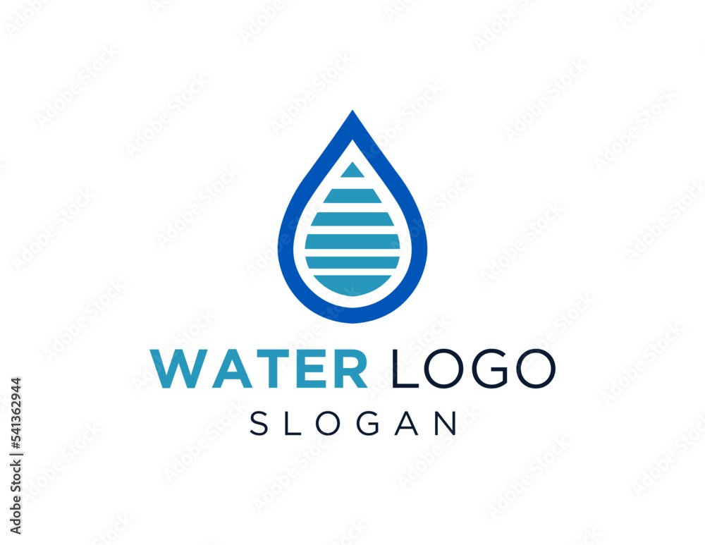 Logo design about Water on white background. created using the ...