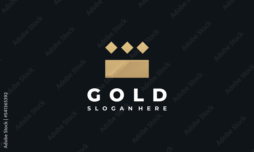 Gold Bar logo designs, Gold Shield logo template, Finance Gold logo ...