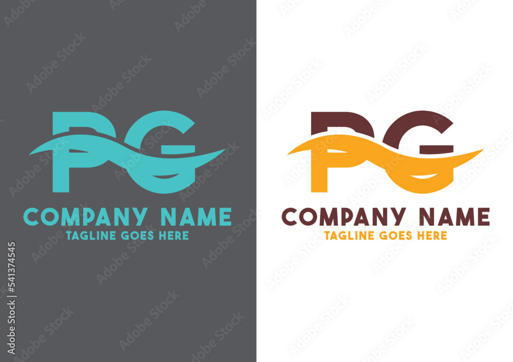 Letter PG logo design vector template, PG logo Stock Vector | Adobe Stock