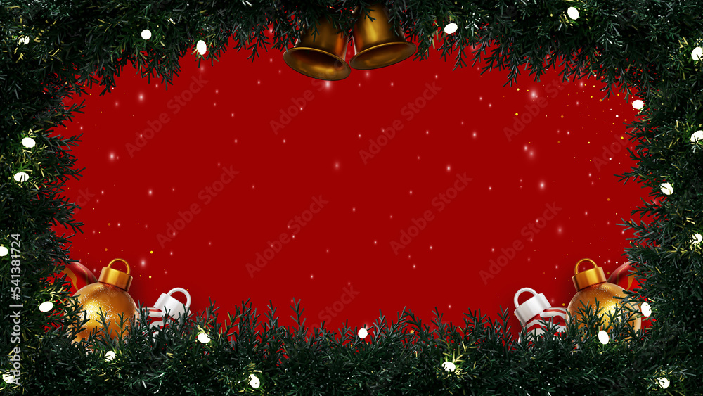 Christmas 3d background Stock Illustration | Adobe Stock