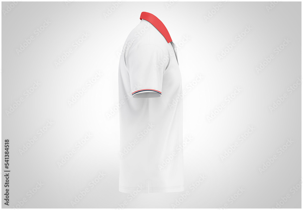 Polo T-Shirt Mockup Side View Stock Template | Adobe Stock