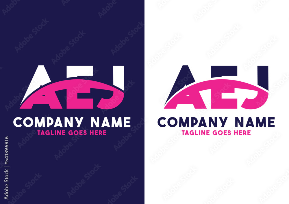 Letter AEJ logo design vector template, AEJ logo Stock Vector | Adobe Stock