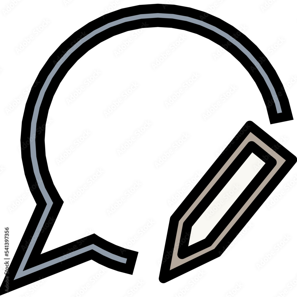 Writing Message Vector Icon Stock Vector | Adobe Stock