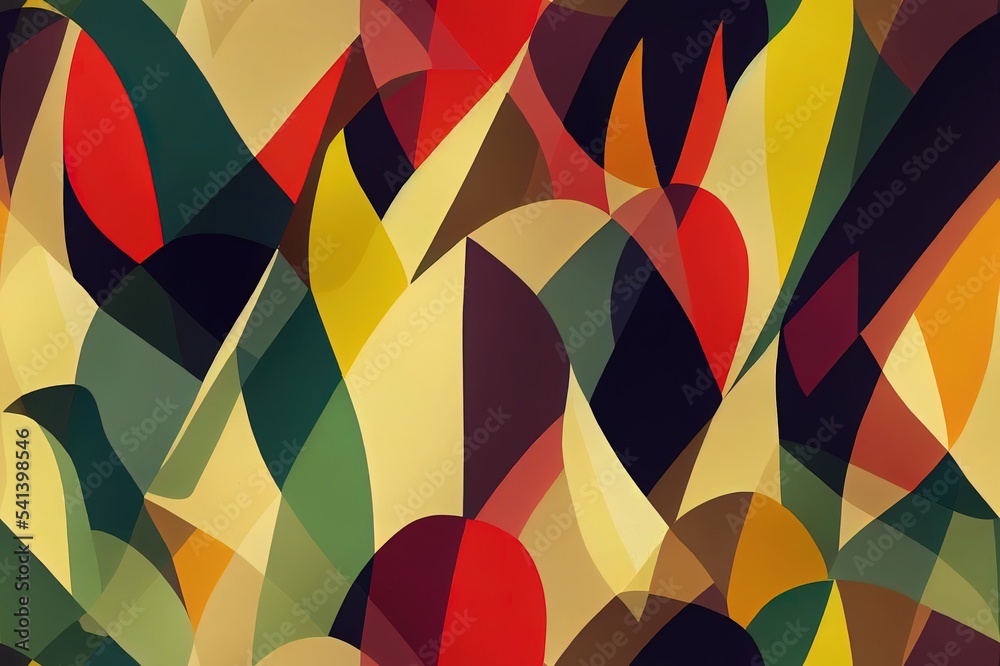 Colorful diverse people crowd abstract art seamless pattern. Multi ...