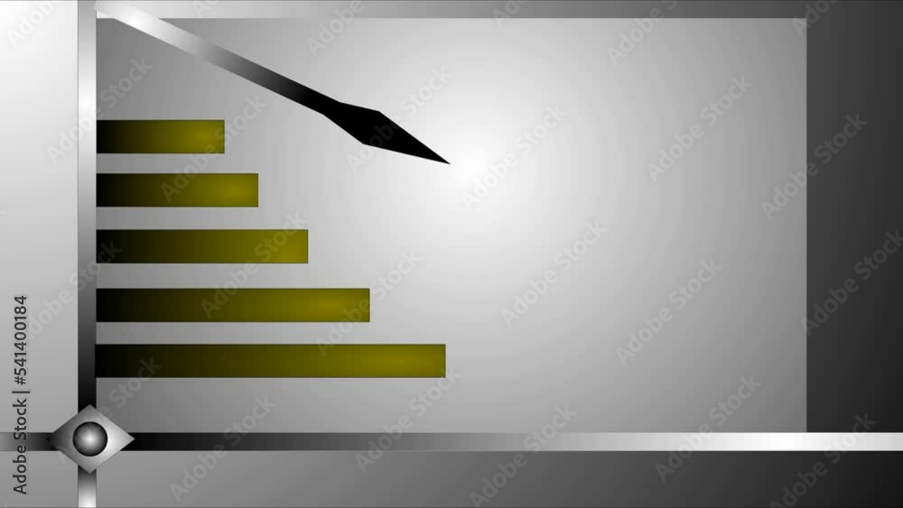 Gray horizontal bar and pie chart business profit growth 4K animation ...