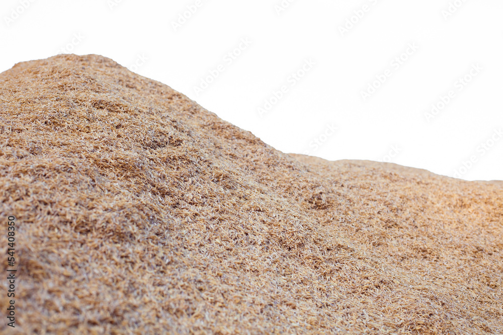Rice husk. Yellow rice husk background. Beautiful chaff meat. Farmers ...