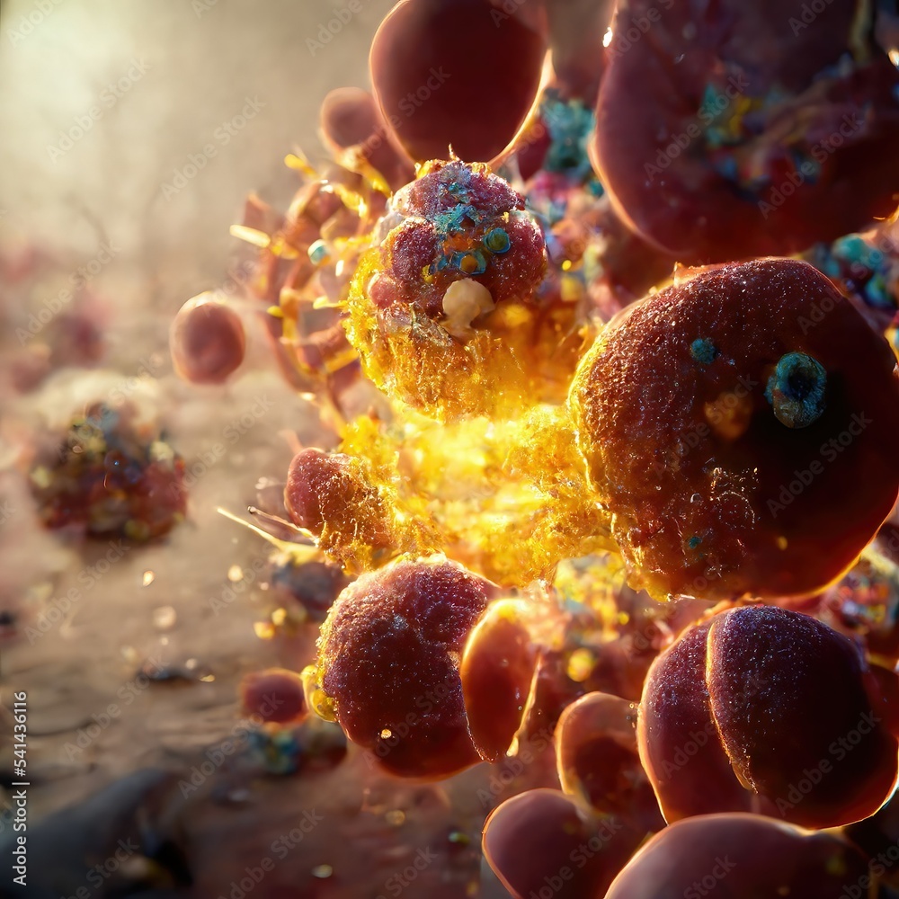 Cells fight disease under the electron microscope - graphic ...
