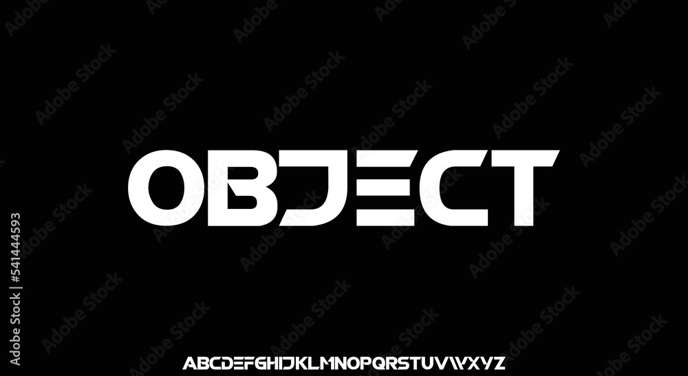 OBJECT Abstract Modern Alphabet Font. Typography urban style fonts for ...