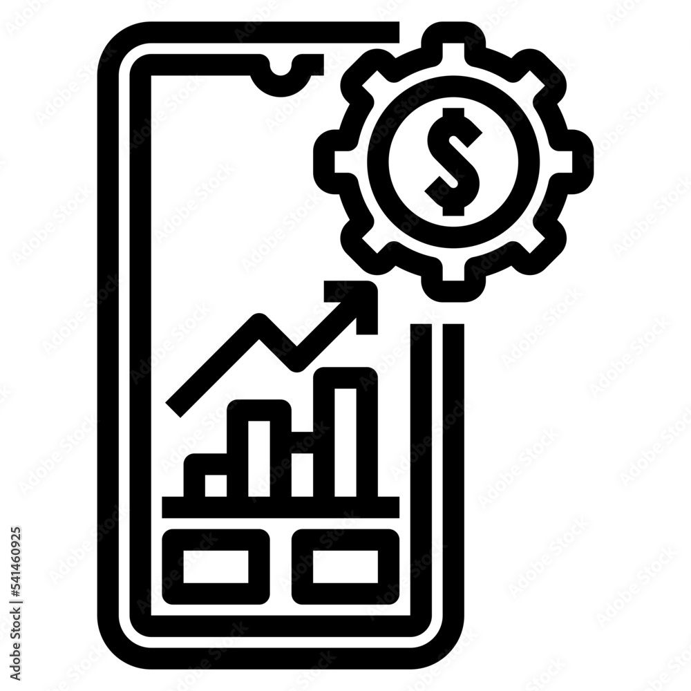 Settings Line Icon Stock Vector Adobe Stock