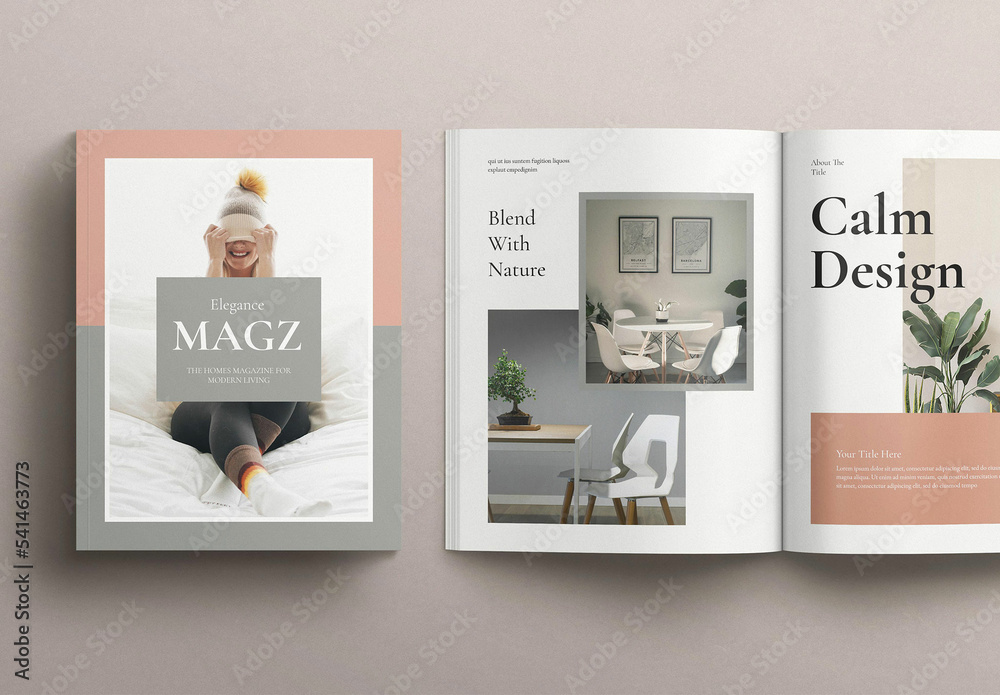 Interior Magazine Template Stock Template | Adobe Stock