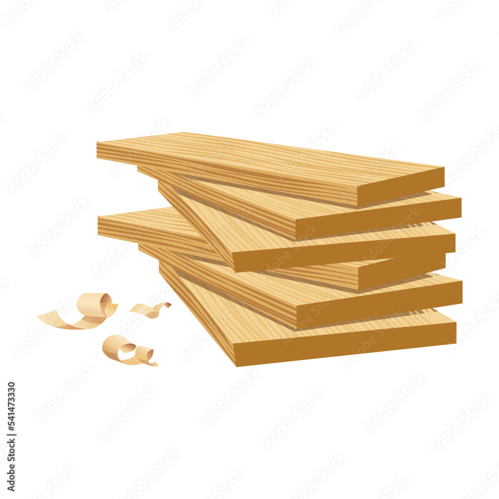 Lumber vector. Plywood illustration isolated on white background ...