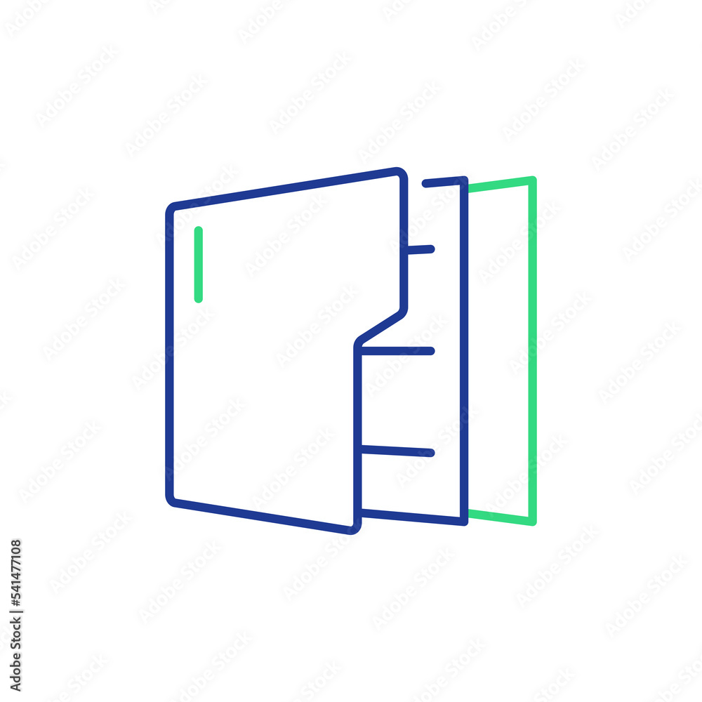 open folder icon. Folder with documents Stock Vector | Adobe Stock