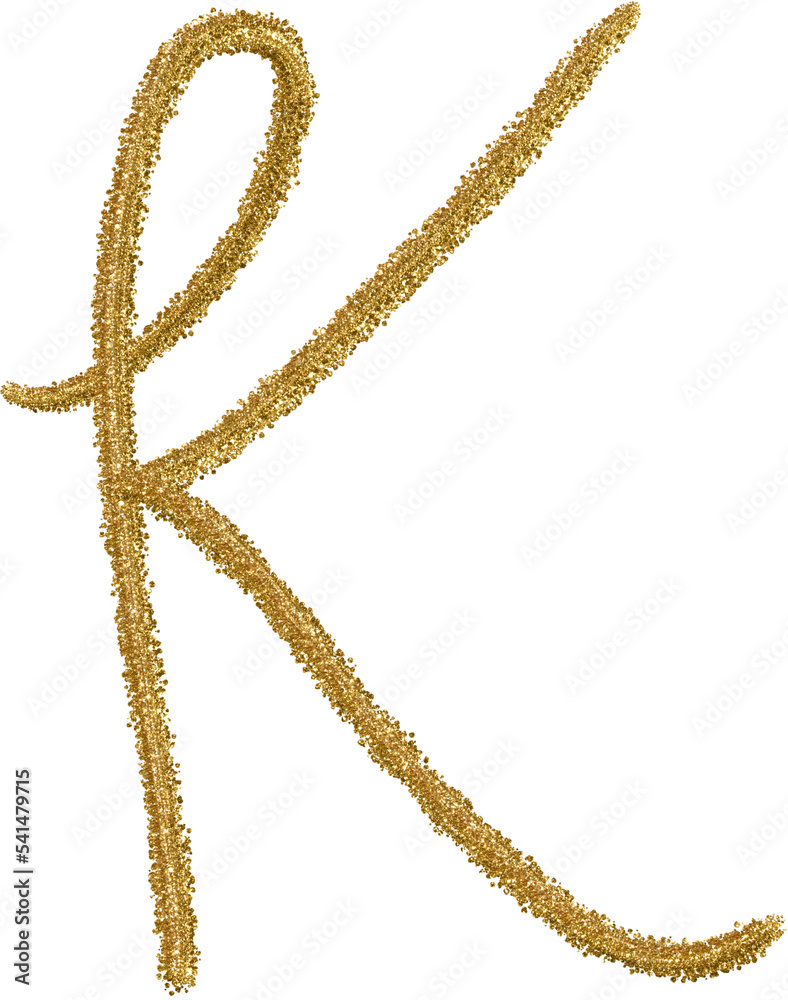 The Letter K In Cursive