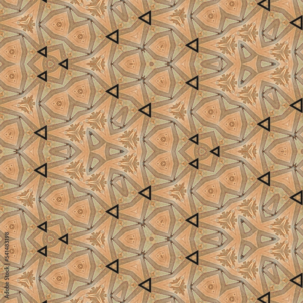 Mystical pattern design for the background. 3d illustration art for ...