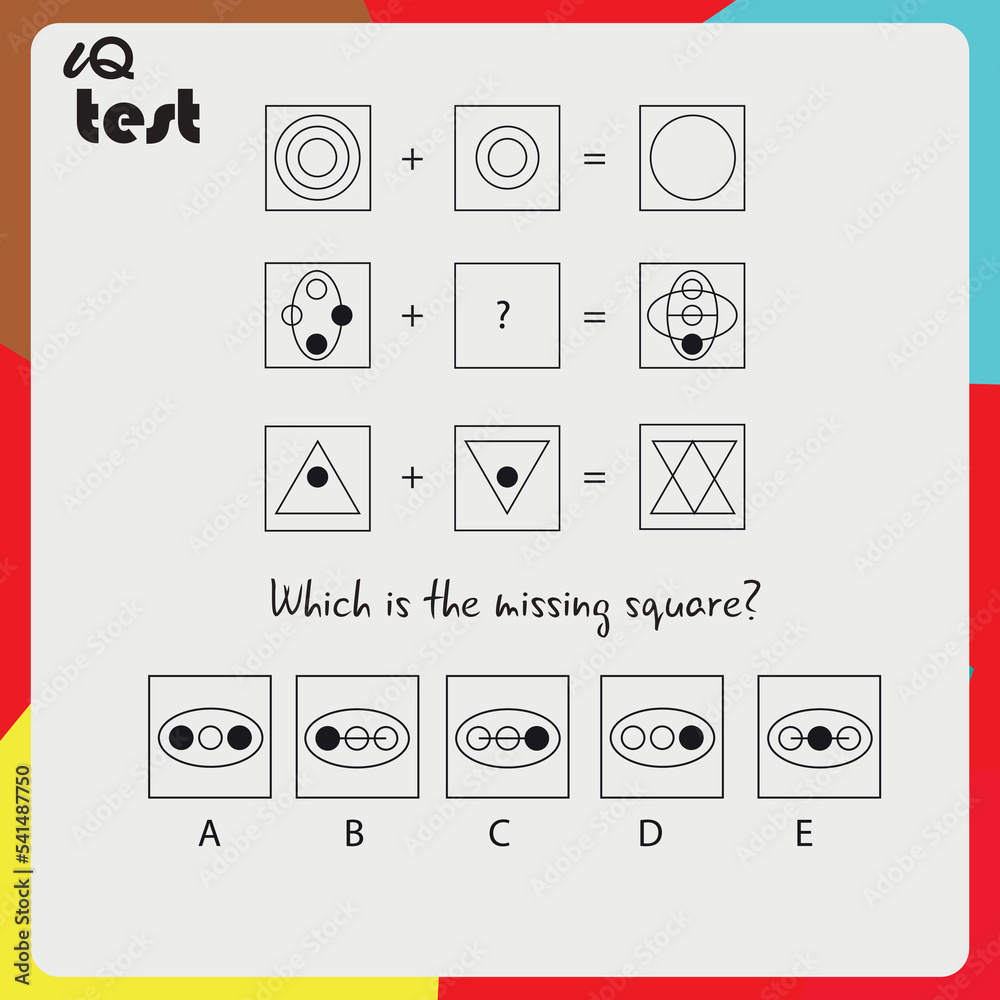 Practice Questions Worksheet for Education and IQ Test. task for the ...