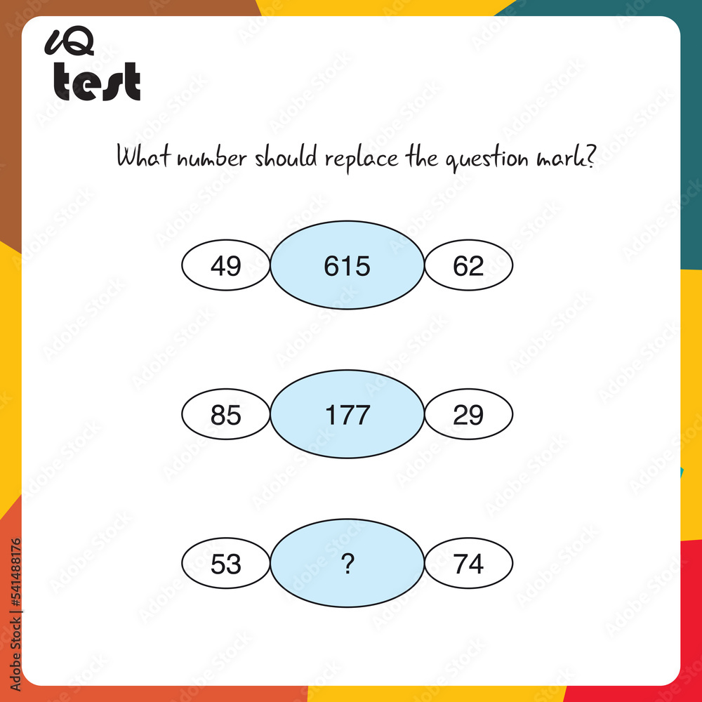 Practice Questions Worksheet for Education and IQ Test. task for the ...
