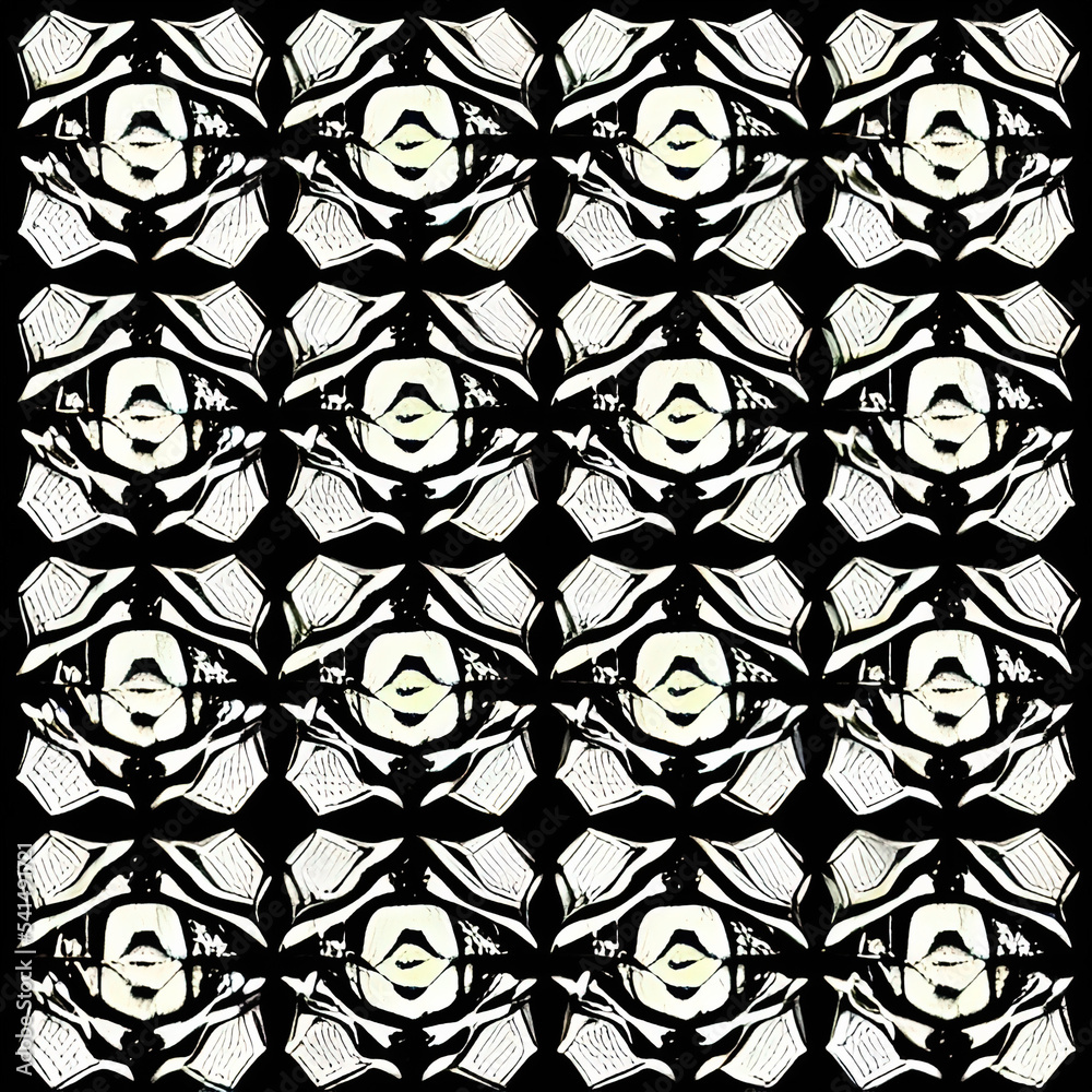 2D floral pattern for illustration Stock-Illustration | Adobe Stock