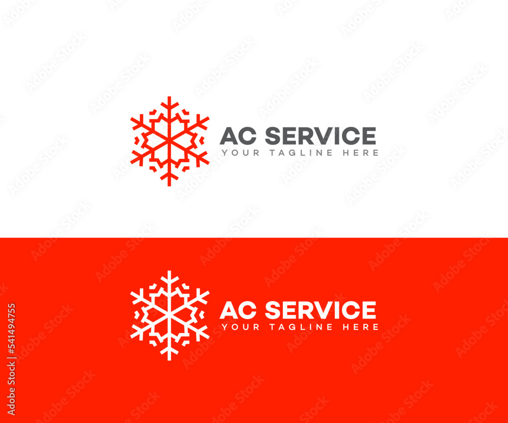 ac service logo And Air Conditioner Repair & Service Logo Vector Icon ...
