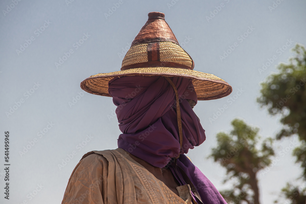 African tribes, Nigeria, Borno State, Maiduguri city. Fulani tribe ...