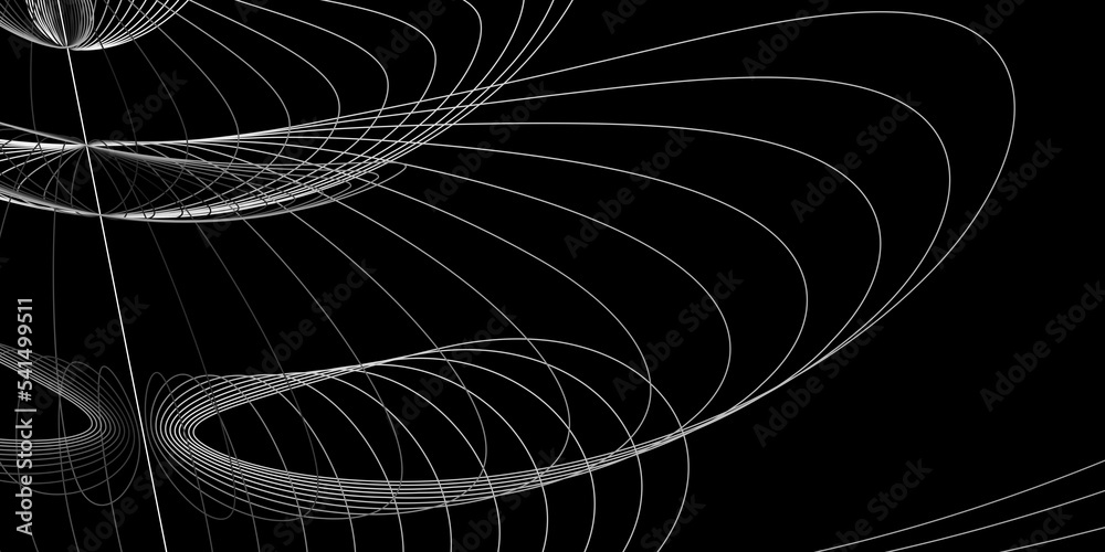 Modern black background with white lines design Stock Vector | Adobe Stock
