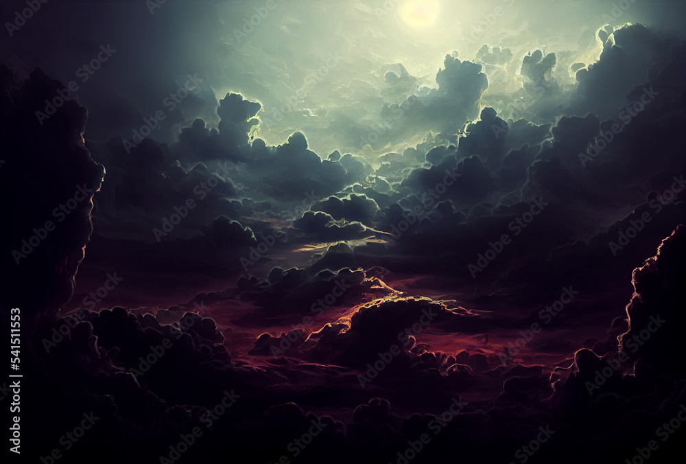 Colorful dark background texture, wavy silky black, red and other ...