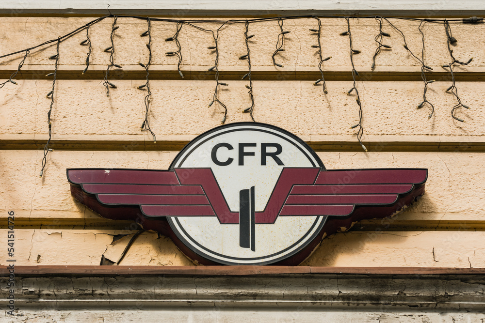 Cluj-Napoca, Romania - JUN 14, 2021: CFR Calatori railway or railroad ...