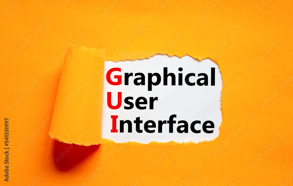GUI graphical user interface symbol. Concept words GUI graphical user ... GUI graphical user interface symbol. Concept words GUI graphical user ...
