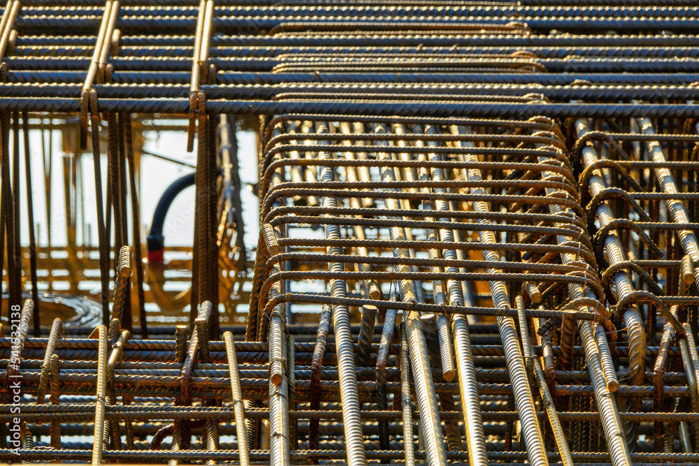 Stacked steel wire mesh for concrete cement construction at ...