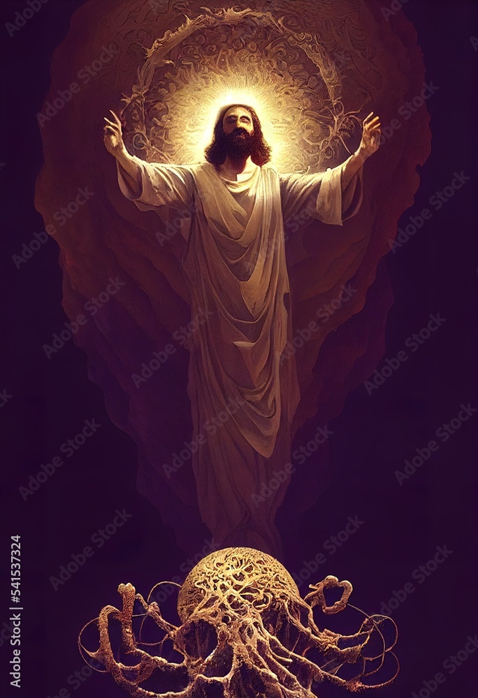 Holy Saint Person Jesus Christ Portrait - Digital Art, 3D Render ...
