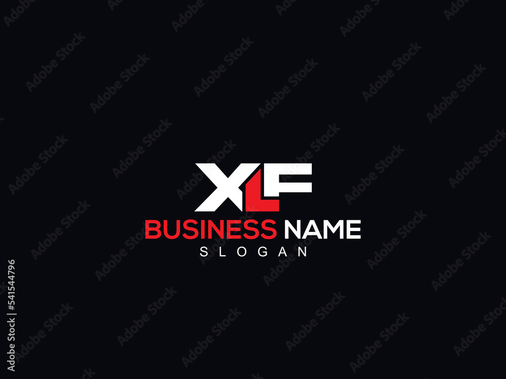 Modern Colorful XLF x l f Three Letter Logo Icon Vector Stock Stock ...