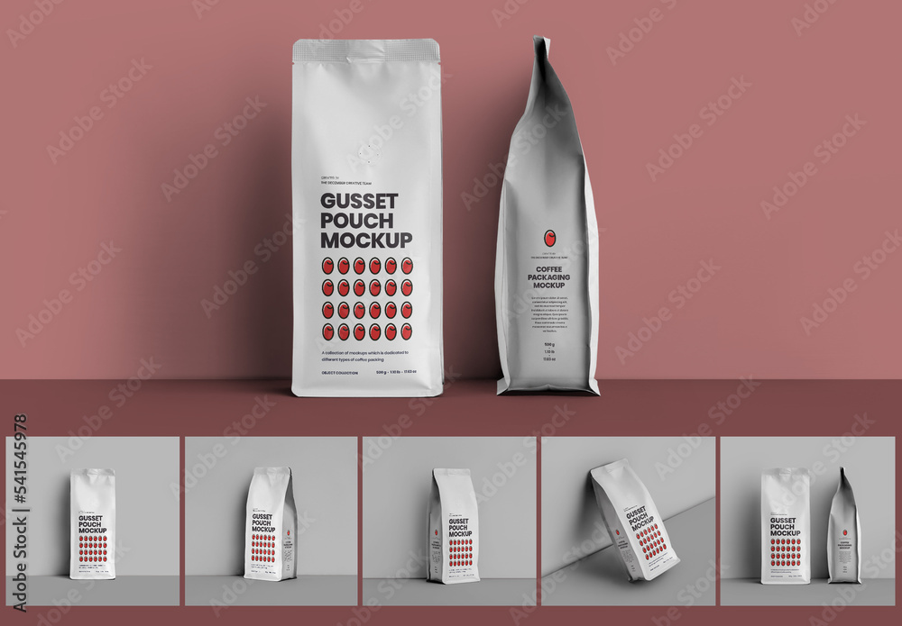 5 Pouch Bag Mockup, Stabilo Bag Stock Template | Adobe Stock