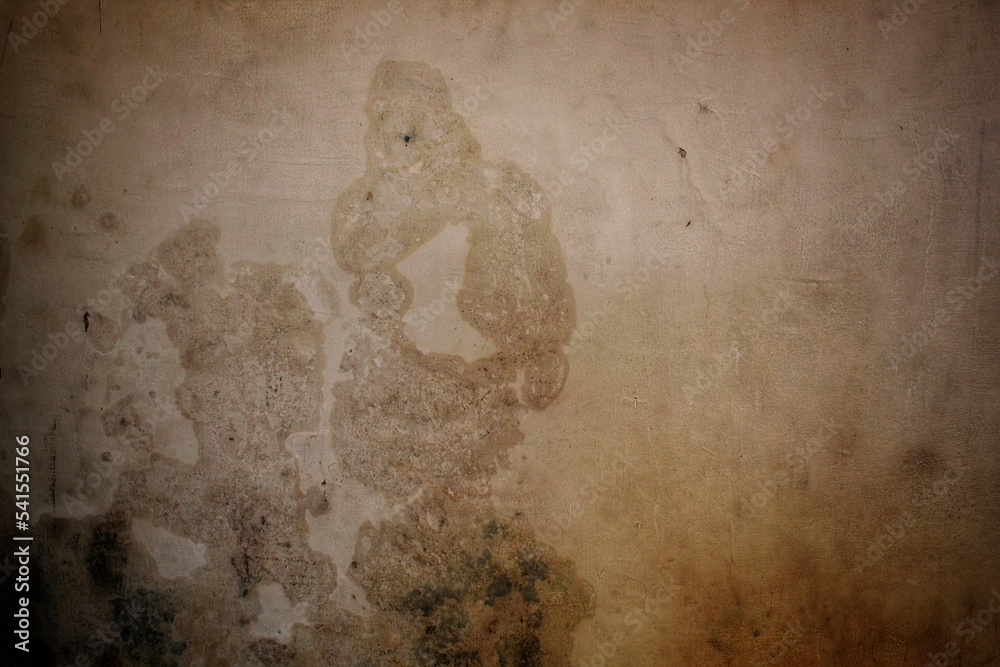 old stained and dull wall background concept, unique cracked wall ...
