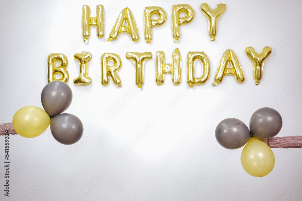 Happy Birthday Decoration at Home Stock Photo | Adobe Stock