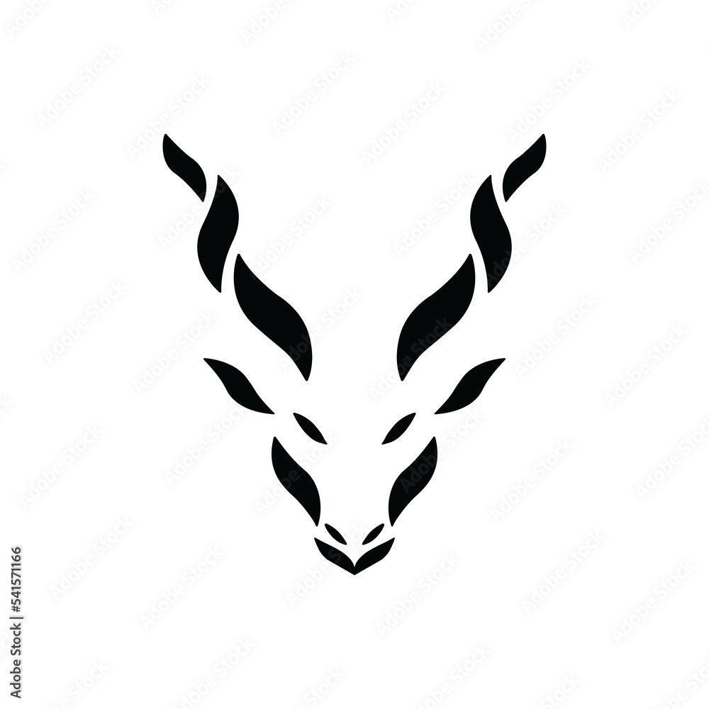 Markhor logo and icon markhoor cooperate Identity logo. Black and white ...