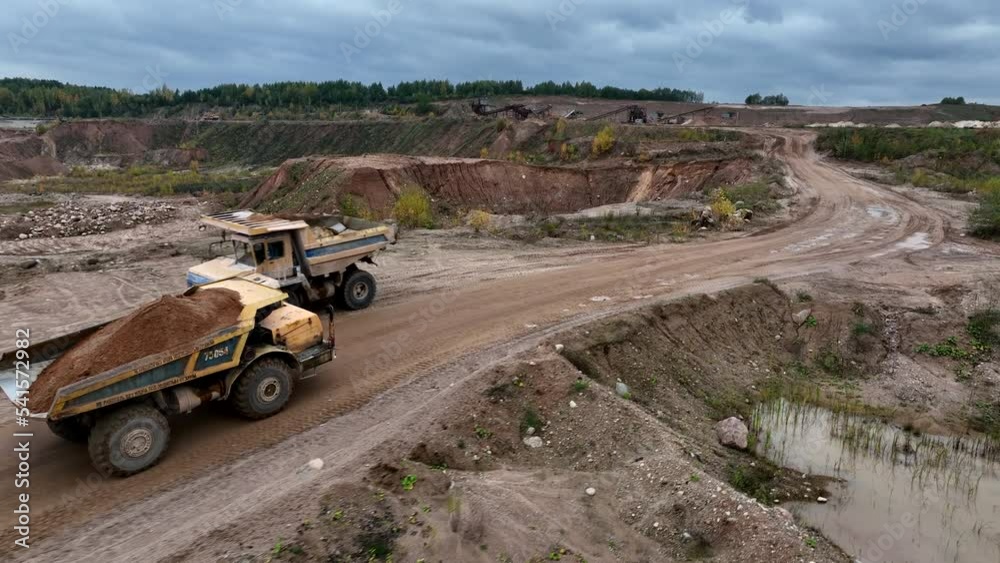 Mining truck transportation of loosened rock mass. Haulage and ...