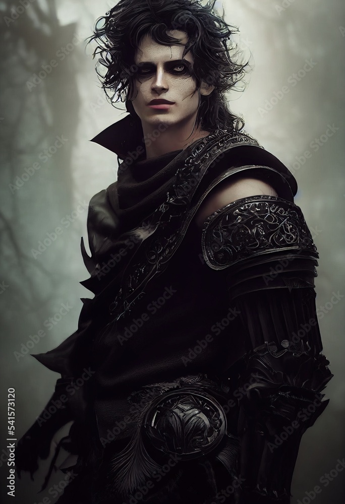 A fictional person, not based on a real person. Mystical creepy man ...