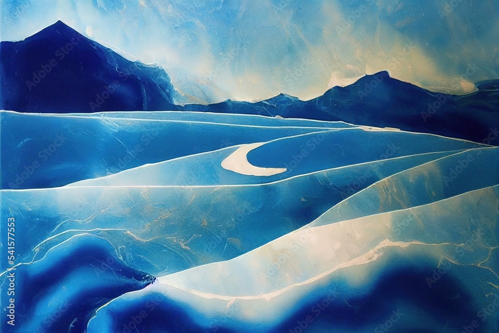 PERSIAN BLUE abstract ocean ART. Stones like marble contain all the ...