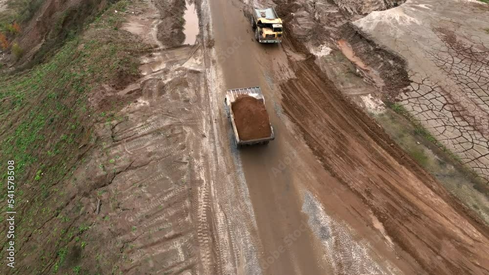 Mining truck transportation of loosened rock mass. Haulage and ...