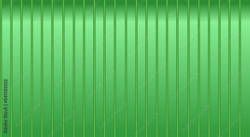 Vector green metal texture. Vertical lines metal roof. Plastic siding ...