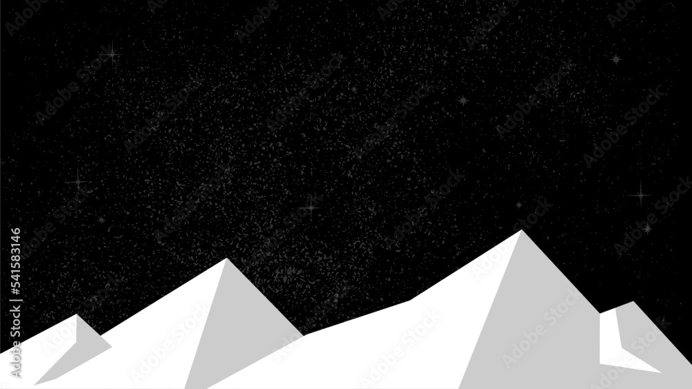 night view iceberg with starry sky background stock vector Stock Vector ...