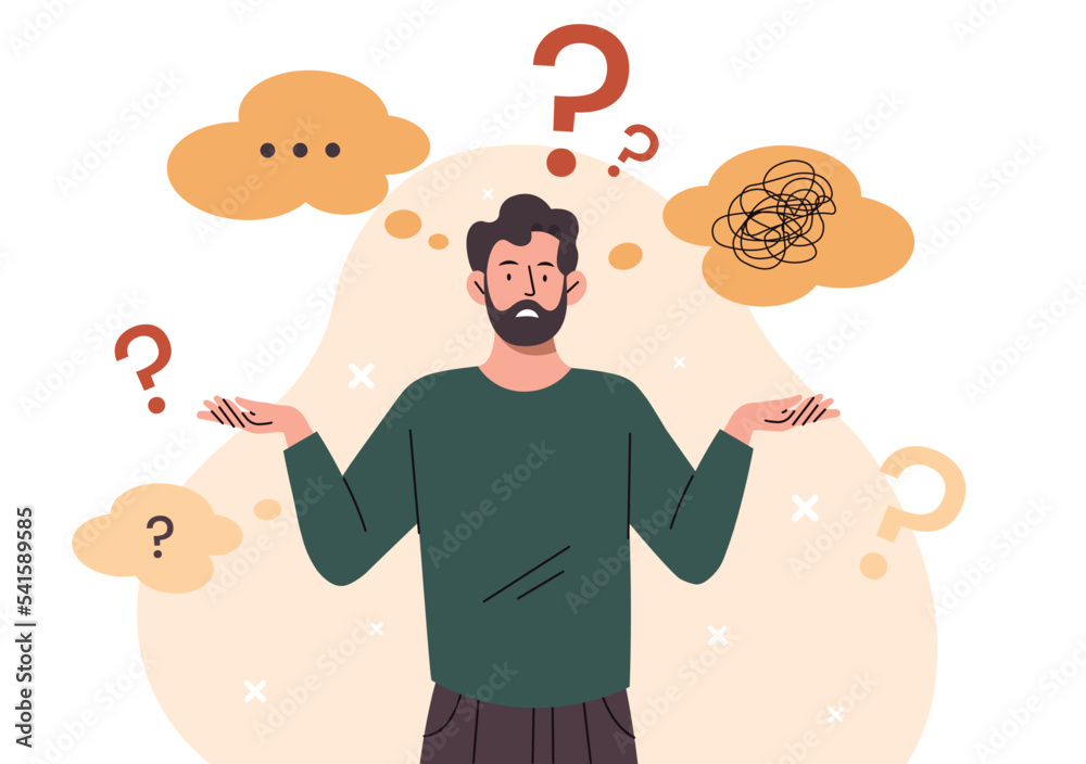 Person shrugging concept. Man does not know answer to question ... Person shrugging concept. Man does not know answer to question ...