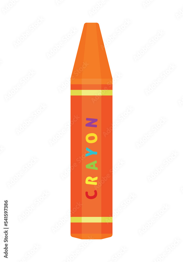 Animated Crayon Cartoon Icon Clipart for Back to School Drawing Tools ...