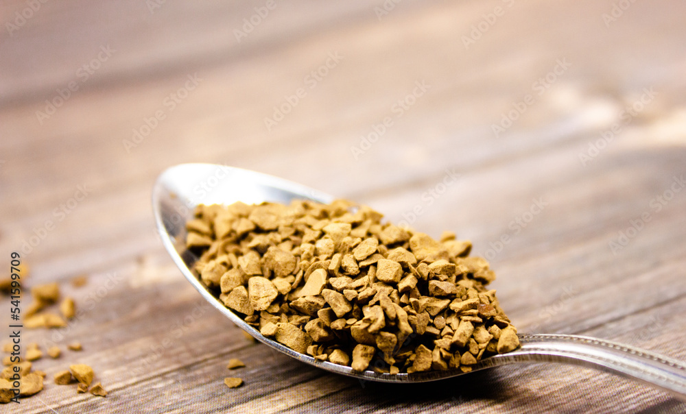 Instant coffee. Coffee powder product. Sublimated coffee.Instant coffee ...